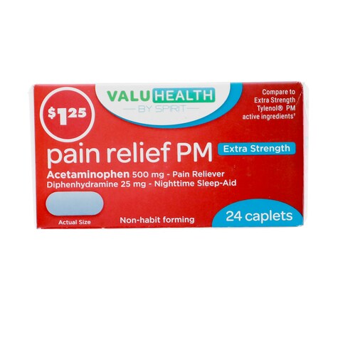 View Valuhealth Pain Relief PM, 24-ct.
