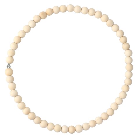 View Crafters Square Wooden Bead Wreath,