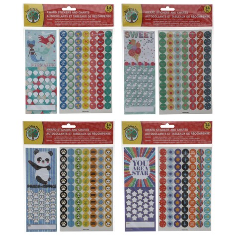 Bulk Teaching Tree Incentive Charts with Stickers | Dollar Tree