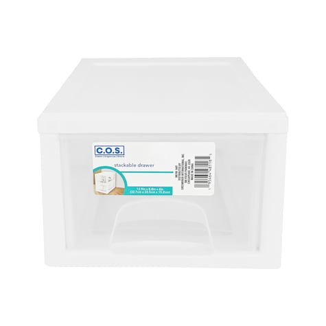 View Plastic Stackable Drawers, 12.9x8.8x6 in.
