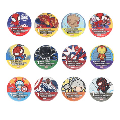 View Marvel Character Expanding Magic Towel,