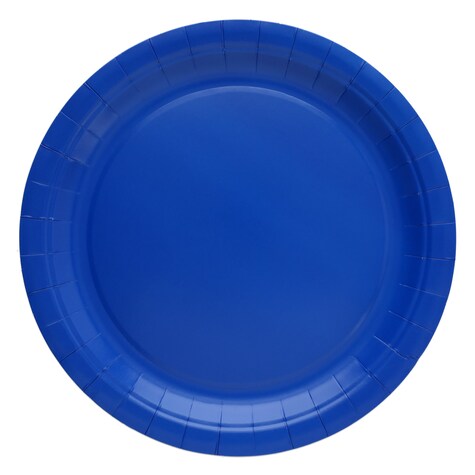 View Round Paper Plates - Royal
