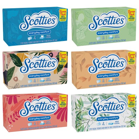 View Scotties Facial Tissue Box, 150