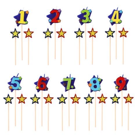 View Number Birthday Candles on a