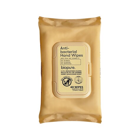 View Biopure Anti-Bacterial Hand Wipes
