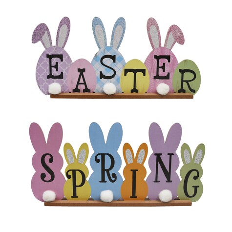 View Easter Egg MDF Tabletop Decorations,