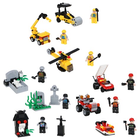 Bulk Make-It Blocks Assorted Construction Block Sets, 49-57-pc. Boxes ...