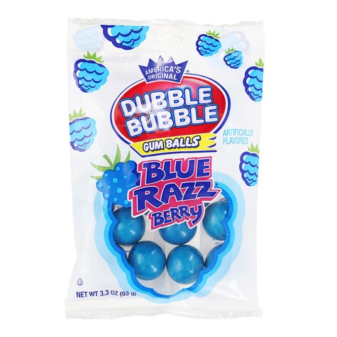 View Dubble Bubble Blue Razzberry-Flavored Gum