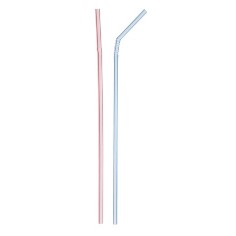 View Multicolored Flexible Plastic Straws, 150-ct.