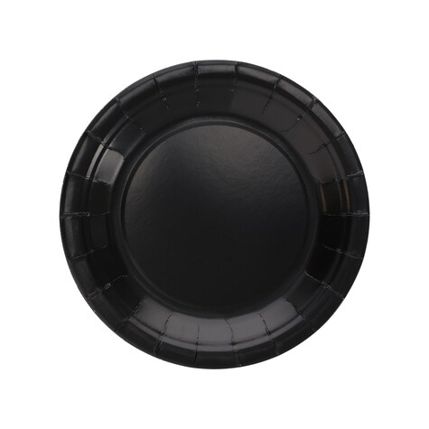 Paper Plates - Black, 30 ct. | Dollar Tree
