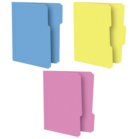 Jot Tabbed Letter-Size File Folder, Assorted Colors, 1-ct. | Dollar Tree