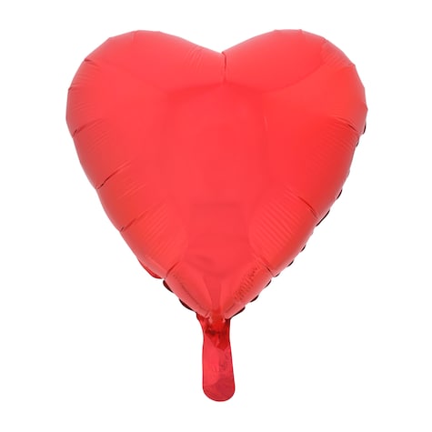View Red Heart-Shaped Foil Balloons, 18-in.