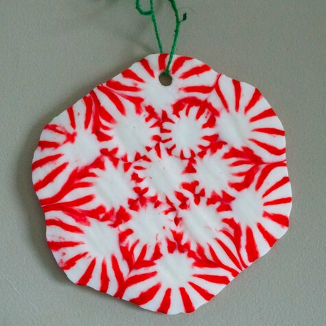 Snowflake Peppermint Ornament | Dollar Tree