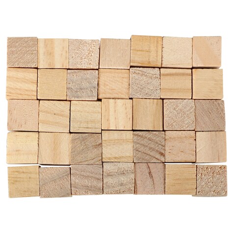 View Crafters Square Wood Craft Cubes,