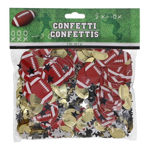 View Football-Themed Party Confetti, 2-oz.