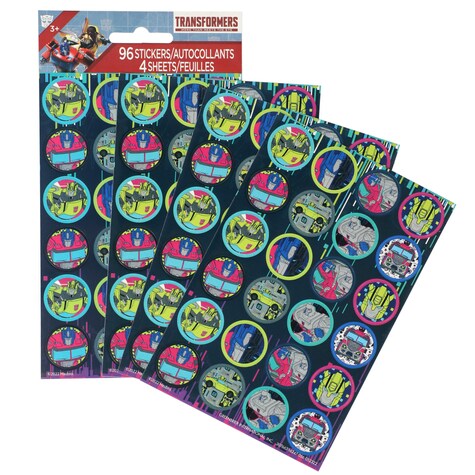 View Transformers Stickers, 4-Sheet Packs