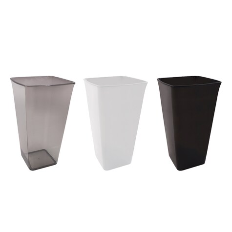 View Stylish Square Plastic Flower Vases,