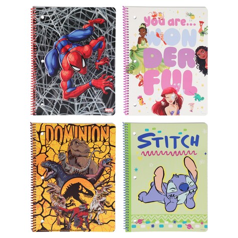 View Licensed Character-Themed Spiral Notebooks, 8x10.5