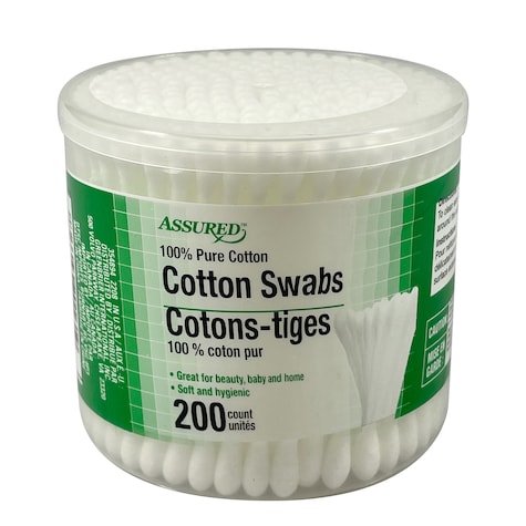 View Assured Cotton Swabs, 200-ct.