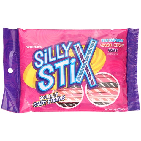 Silly Stix Candy Straws, 2.75 oz. Bag | Dollar Tree