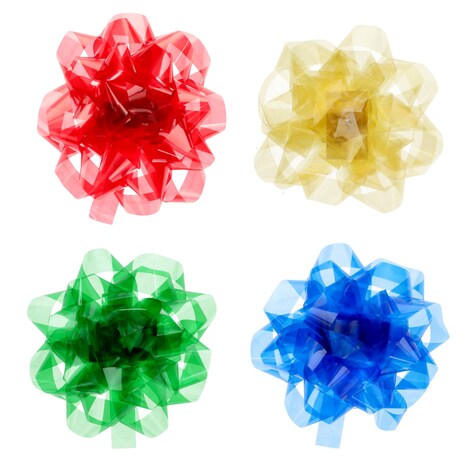 Voila Colorful Translucent Bows, 6 in. | Dollar Tree