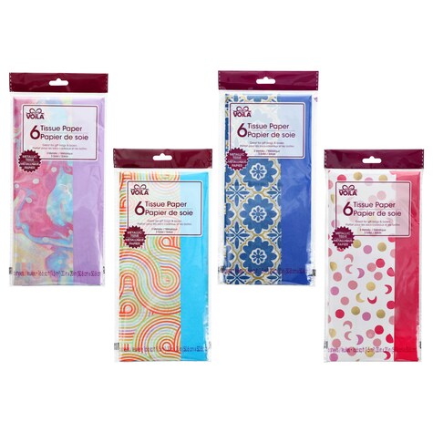View Voila Metallic Foil Tissue Paper,