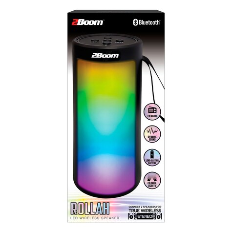 View 2Boom Rollah Color-Changing LED Bluetooth