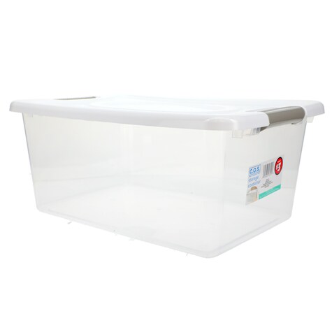 View Clear Plastic Storage Bins with