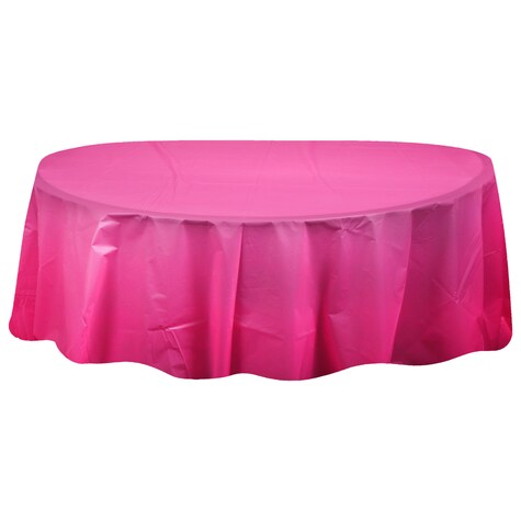 View Candy Pink Round Tablecovers, 84