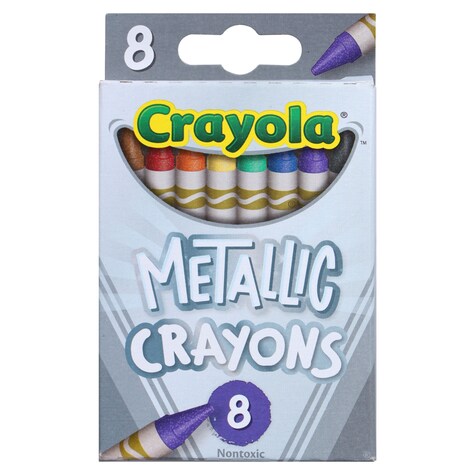 View Crayola Metallic Crayons, 8-ct. Packs