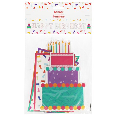 View Confetti Letter Birthday Banner, 1-ct.