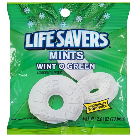 View Lifesavers Wint O Green Mints,
