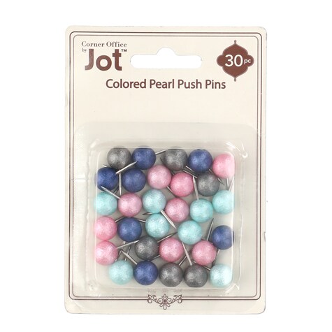 Jot Colored Pearl Push Pins, 30-ct. | Dollar Tree