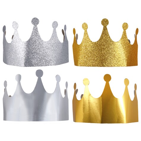 View Jot Paper Sparkle Party Crowns,