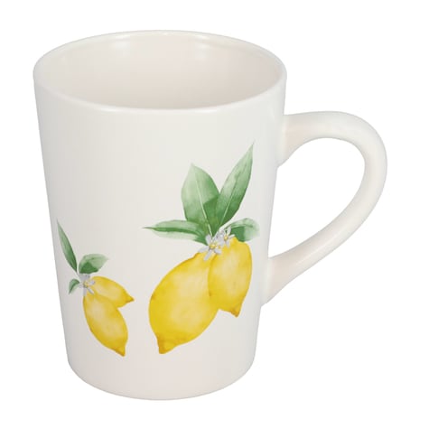 View Lemon-Printed White Stoneware Mug, 1-ct.