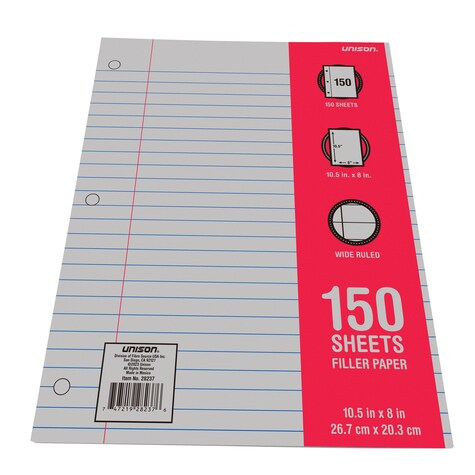 View Kaisa Wide Ruled Filler Paper,