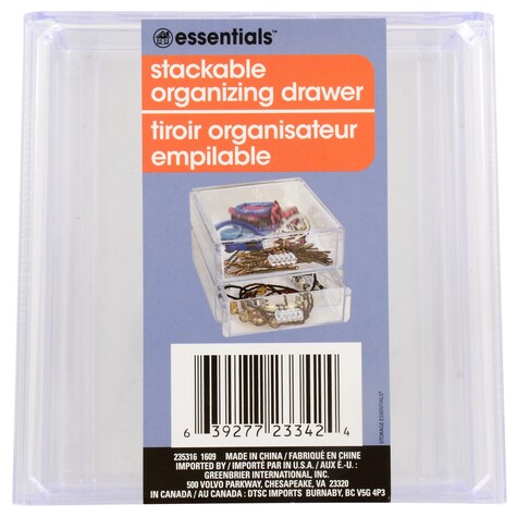 View Essentials Clear Plastic Desktop Organizer