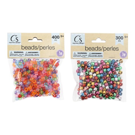 View Crafter's Square Colorful Craft Beads,