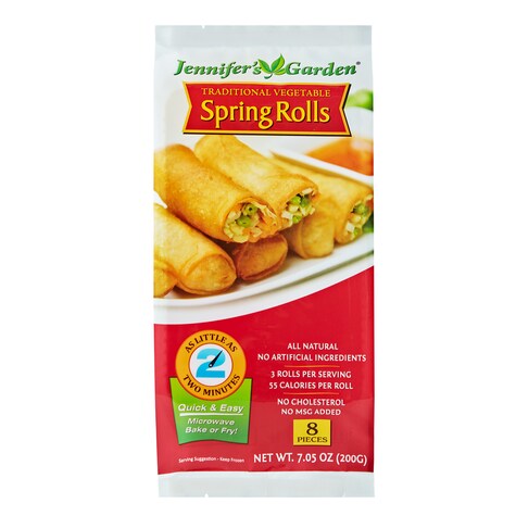 Jennifer's Garden Traditional Vegetable Spring Rolls, 8-pk., 7.05 oz ...