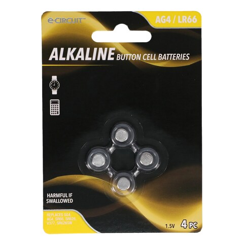 View E-Circuit AG4/LR66 Alkaline Button Cell