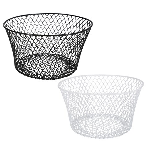 View Essentials Round Vinyl-Coated Wire Baskets,