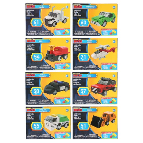 View Make-It Blocks Toy Vehicles, Assorted
