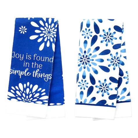 View Home Collection Blue Kitchen Towel,