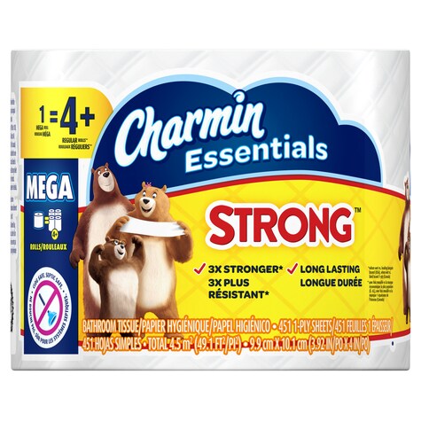 View Charmin Essentials Strong Mega Rolls