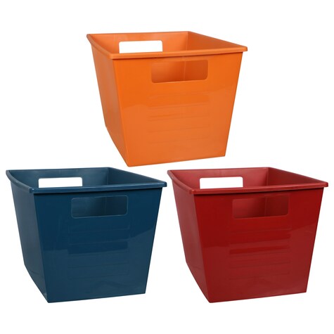 View Plastic Rectangle Bins with Slotted