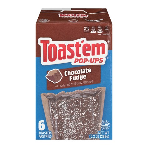 View Toast'em Chocolate Fudge Toaster Pastries,