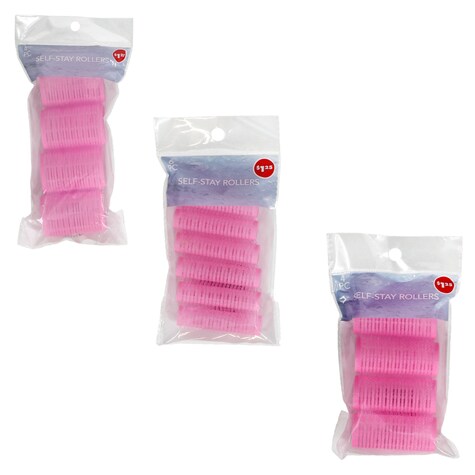 View Pink Plastic Hair Rollers