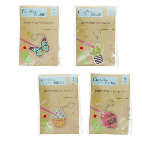 View Crafters Square Diamond Painting Keychain