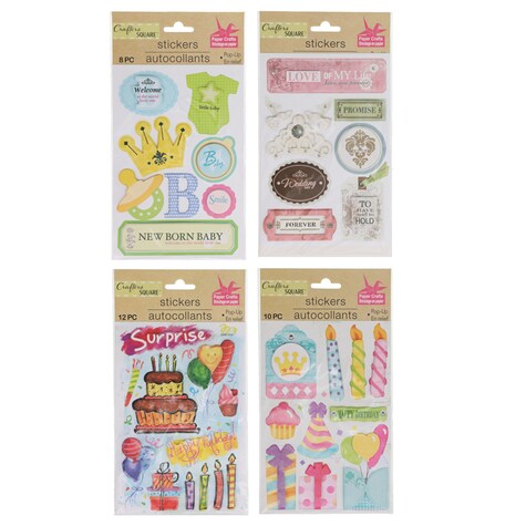 View Crafter's Square Handmade Celebration Stickers