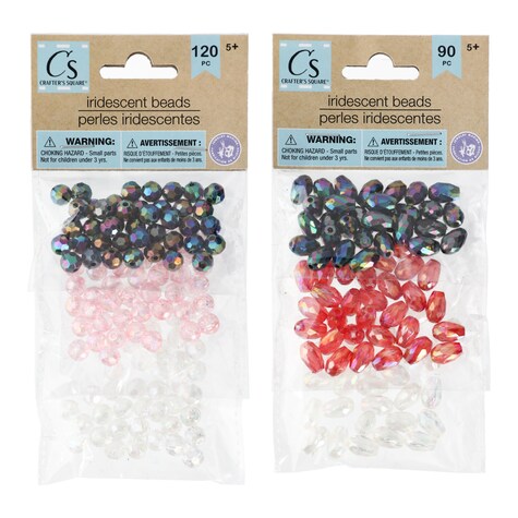 View Crafters Square Iridescent Beads